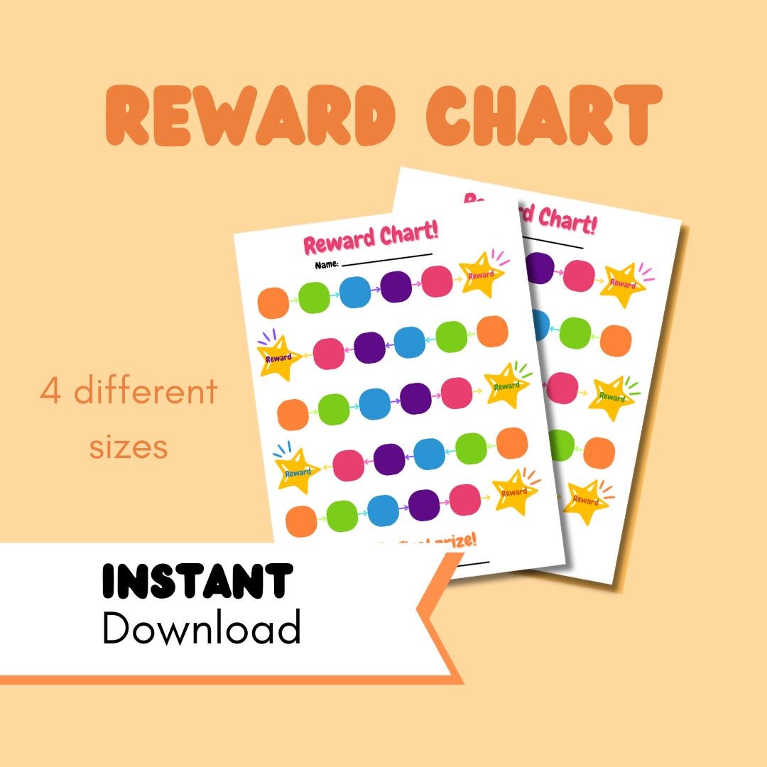 Kids Habit Tracker Printable, Toddler Reward Chart, Behavior Chart for ...