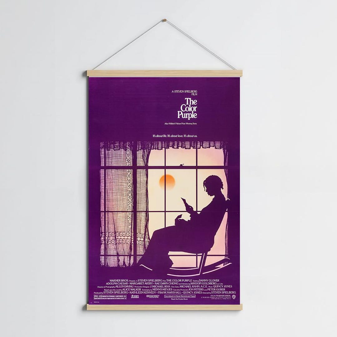 The Color Purple Movie Poster, Wooden Hanger Frame Poster, Wall Decor ...