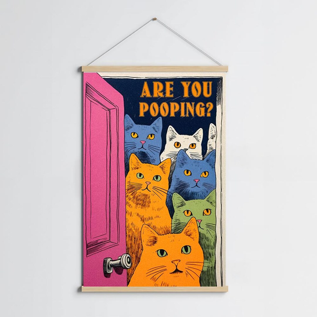 Are You Pooping Movie Poster, Wooden Hanger Frame Poster, Wall Decor ...