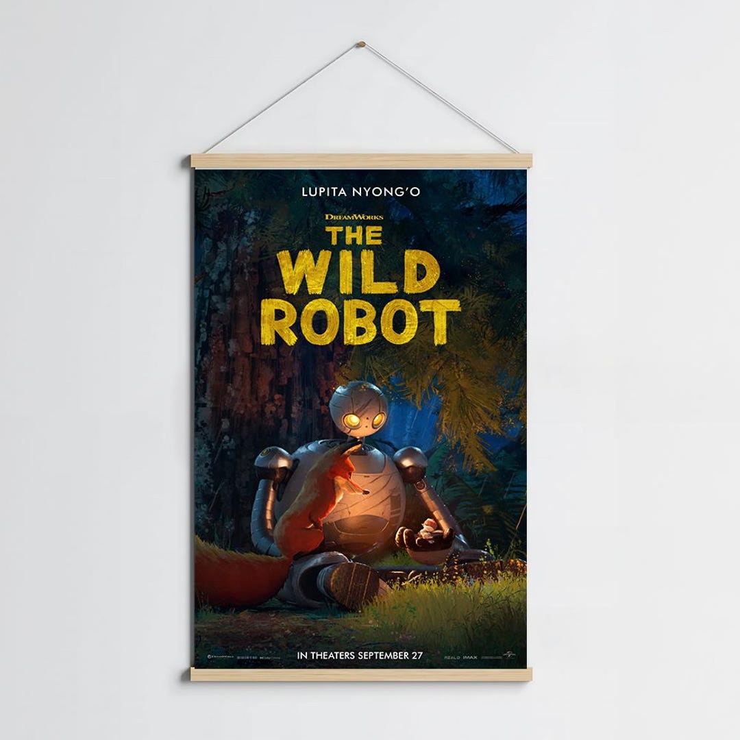 The Wild Robot Movie Poster, Wall Decor, Room Decor, Canvas Print ...