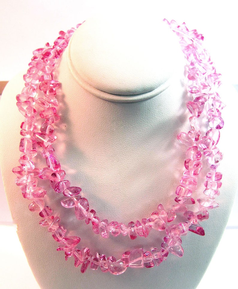 Rose Glass Chip Beads 24 - Etsy