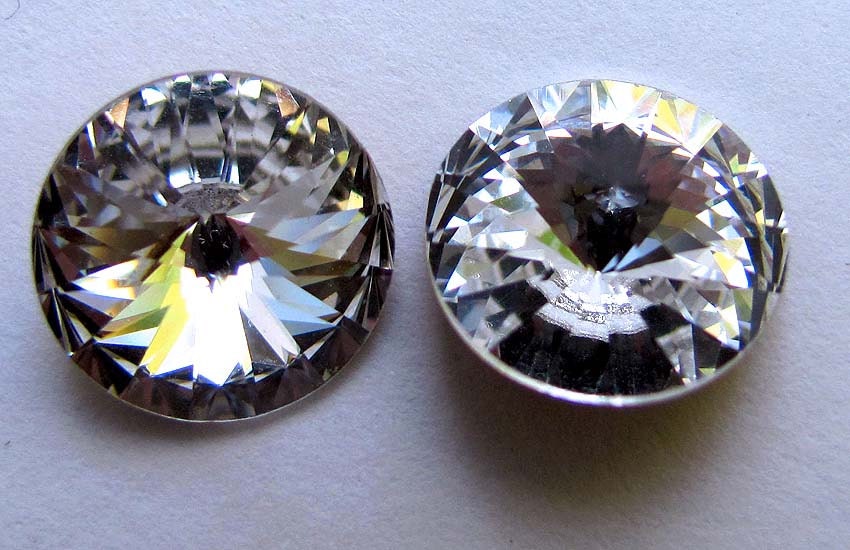 2 Swarovski Crystal Rivolis 12 Mm - Etsy