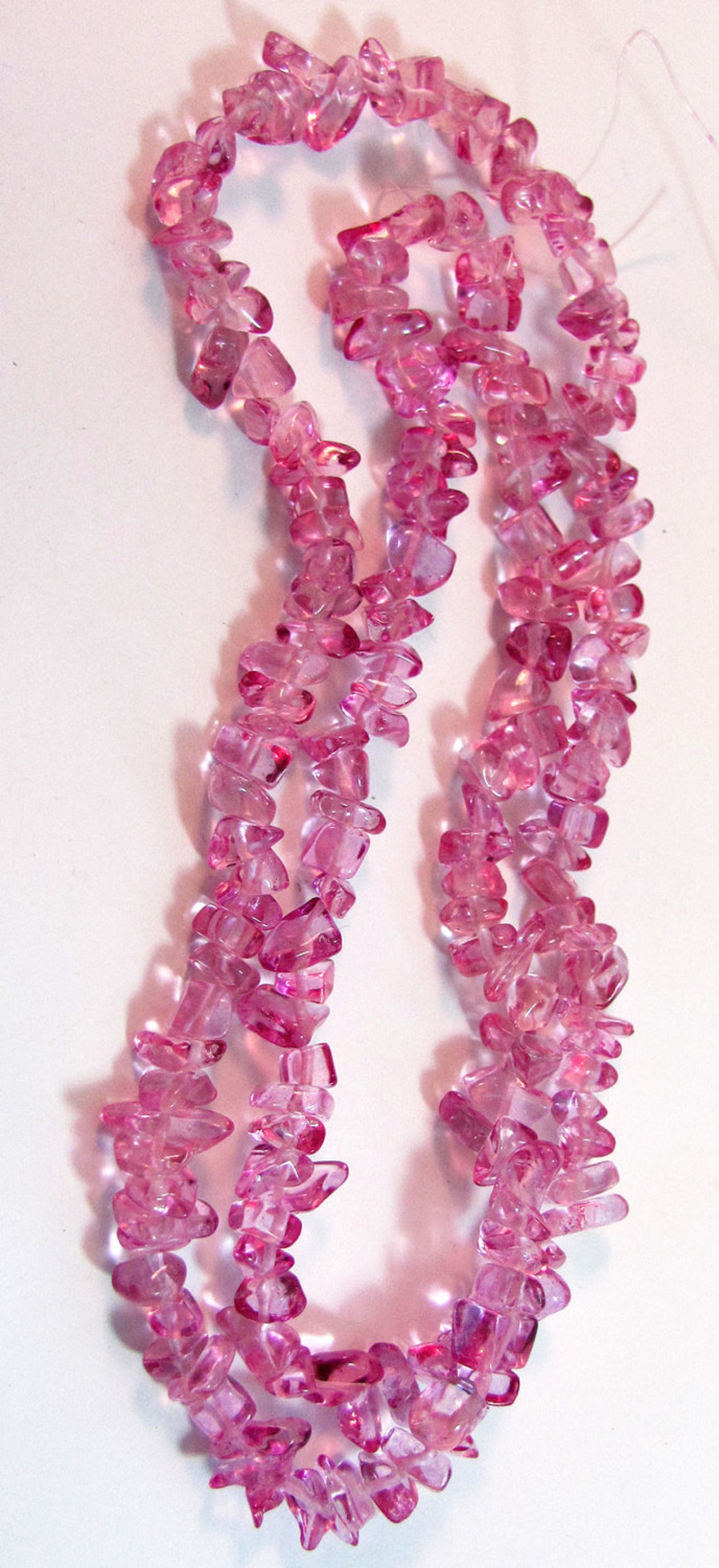 Rose Glass Chip Beads 24 - Etsy