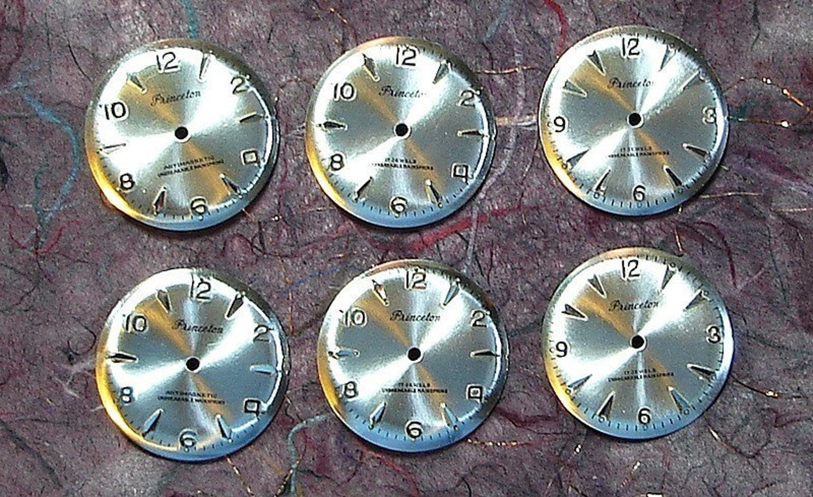 6 Silver Watch Faces 29mm Round - Etsy