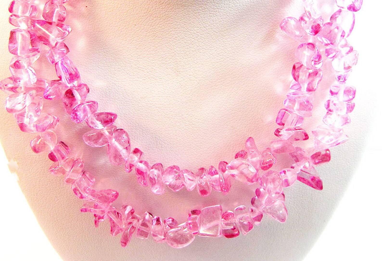 Rose Glass Chip Beads 24 - Etsy