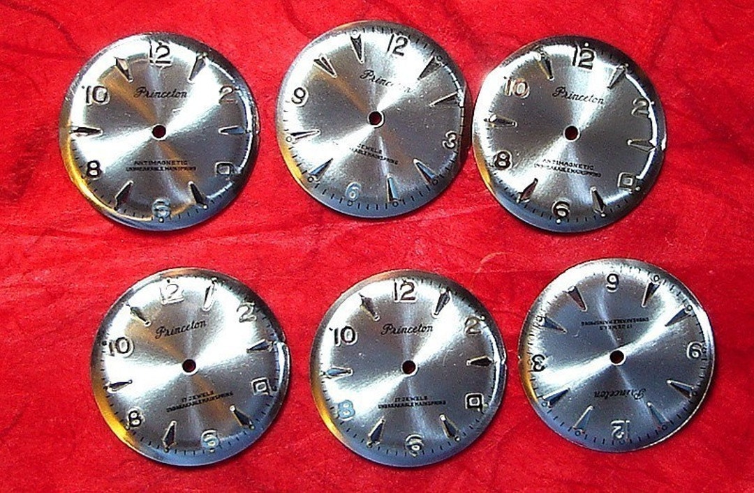 6 Silver Watch Faces 29mm Round - Etsy