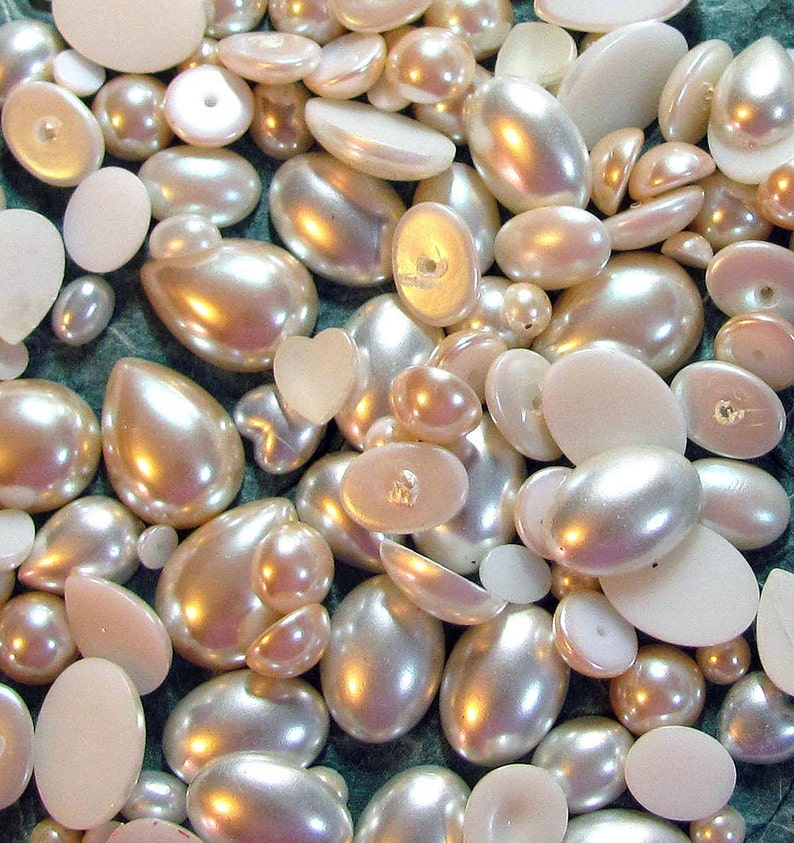 2 Oz. Cabochon Sparkle Packs Pretty in Pearls - Etsy