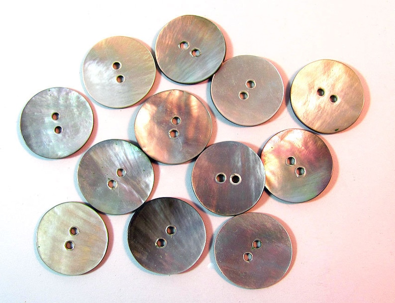 Abalone Two Hole Round Shell Buttons 3 Sizes - Etsy