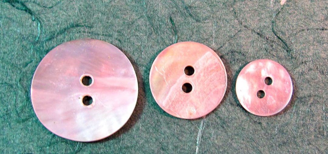 Abalone Two Hole Round Shell Buttons 3 Sizes - Etsy