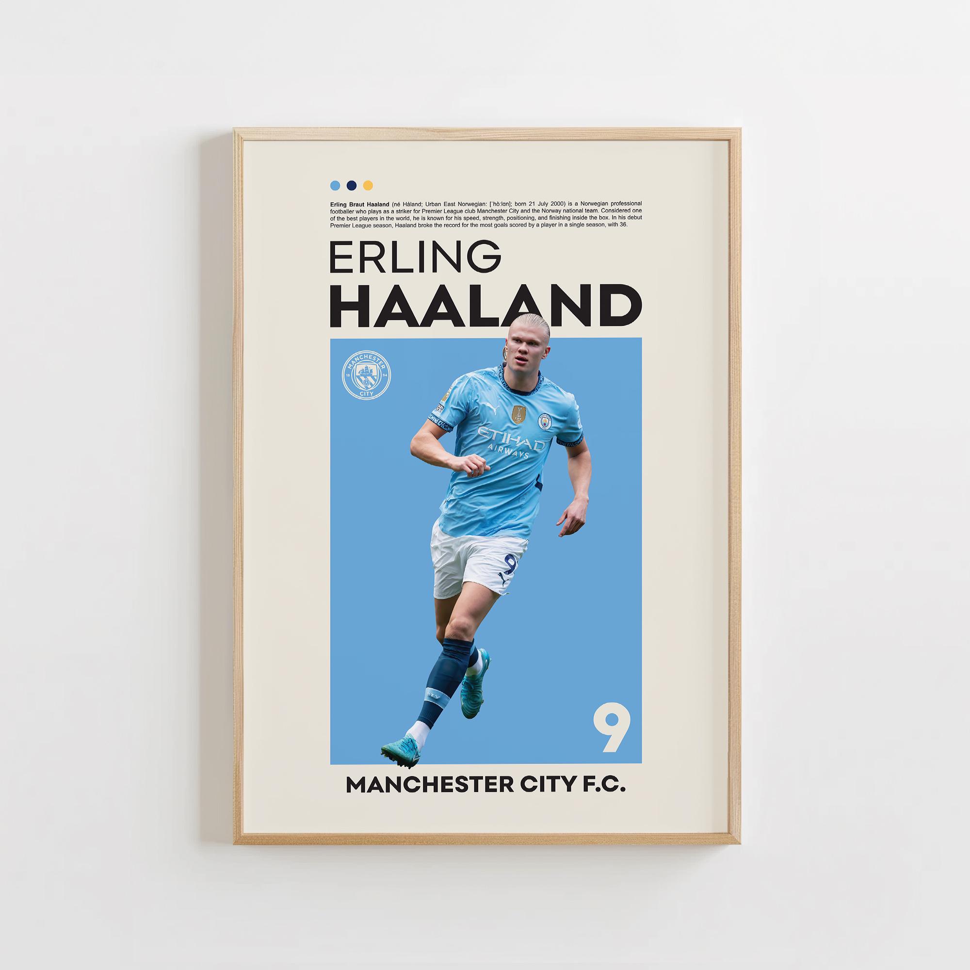 Manchester City Poster Gift Set of 4 Bundle, Manchester City Poster Set ...