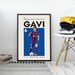Gavi Poster, Barcelona Poster, Gavi Print Art, Gift Poster, Spanish ...