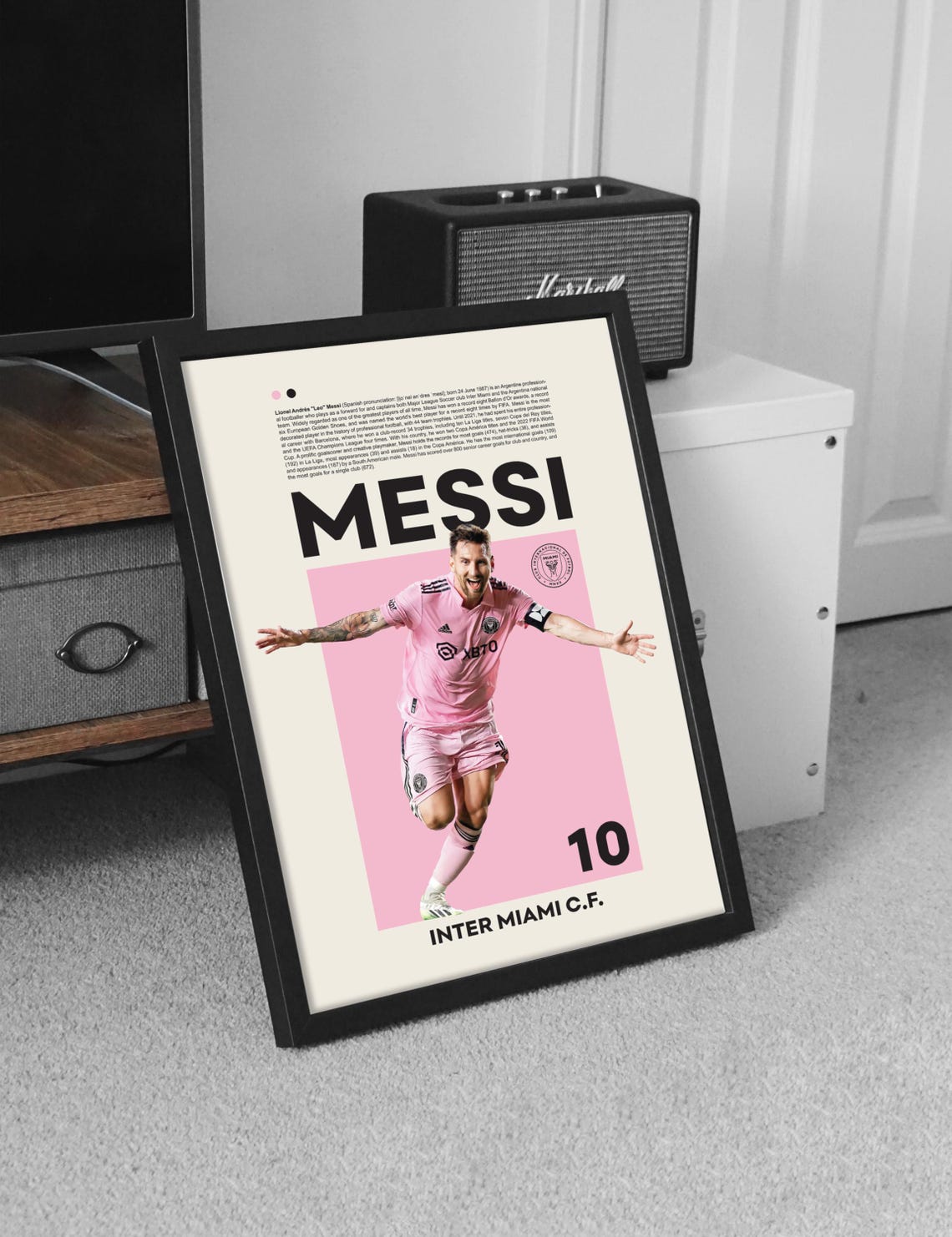 Lionel Messi Poster, Inter Miami Poster, Lionel Messi Print Art, Gift ...