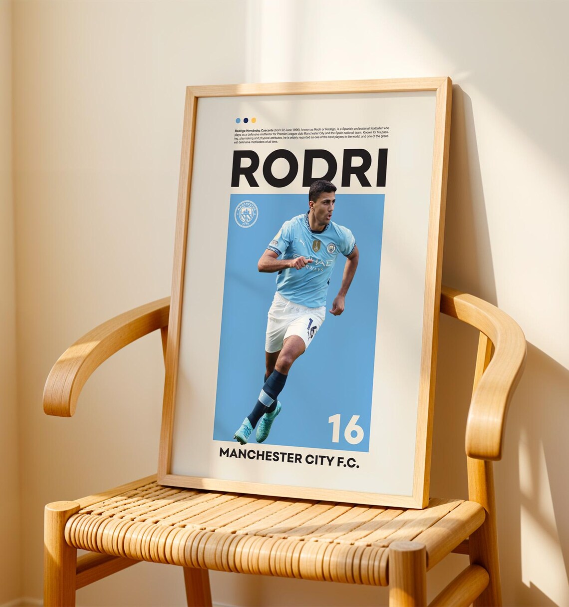 Rodri Poster, Manchester City Poster, Rodri Print Art, Gift Poster ...