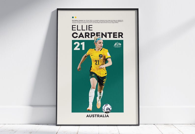 Matildas Poster Gift Set of 4 Bundle, Australia Women's Soccer Team ...