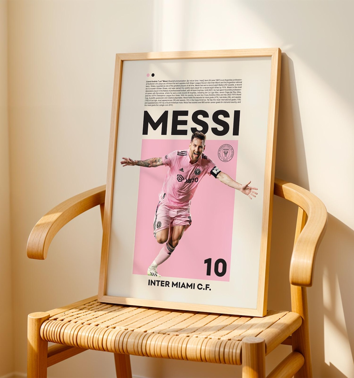 Lionel Messi Poster, Inter Miami Poster, Lionel Messi Print Art, Gift ...
