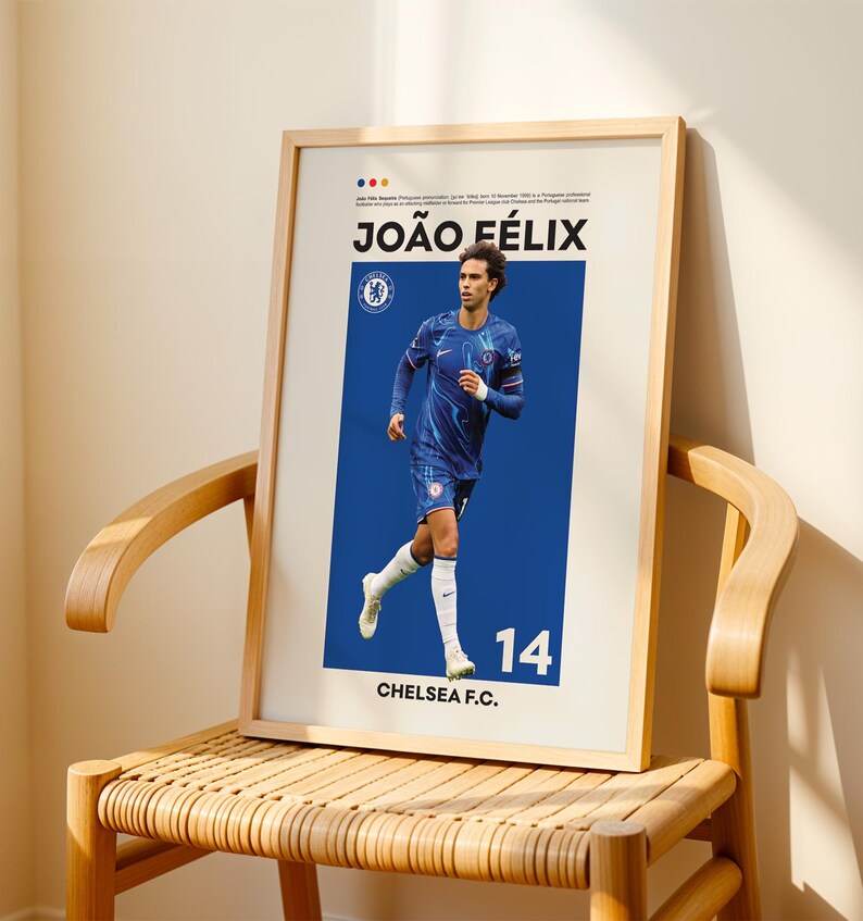 Joao Felix Poster, Chelsea Poster, Joao Felix Print Art, Gift Poster ...