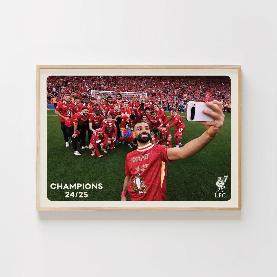 Liverpool Poster, Champions Liverpool Poster, Decor of Liverpool Fun ...