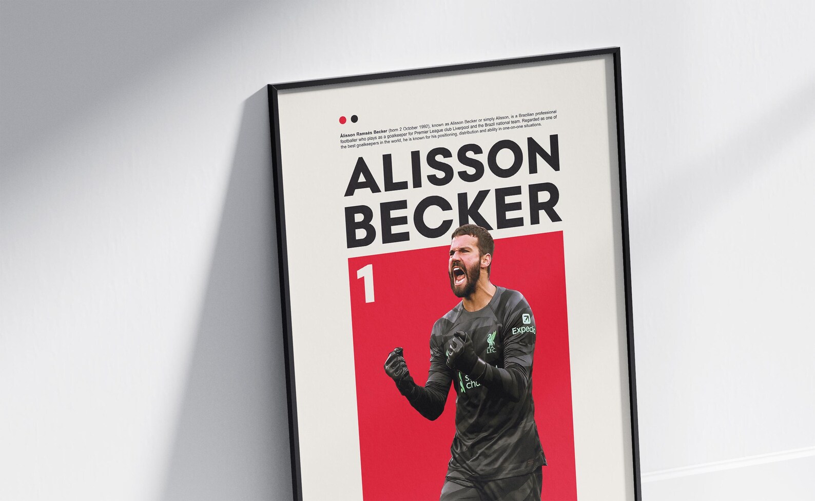 Alisson Becker Poster, Liverpool Poster, Alisson Becker Print Art, Gift ...