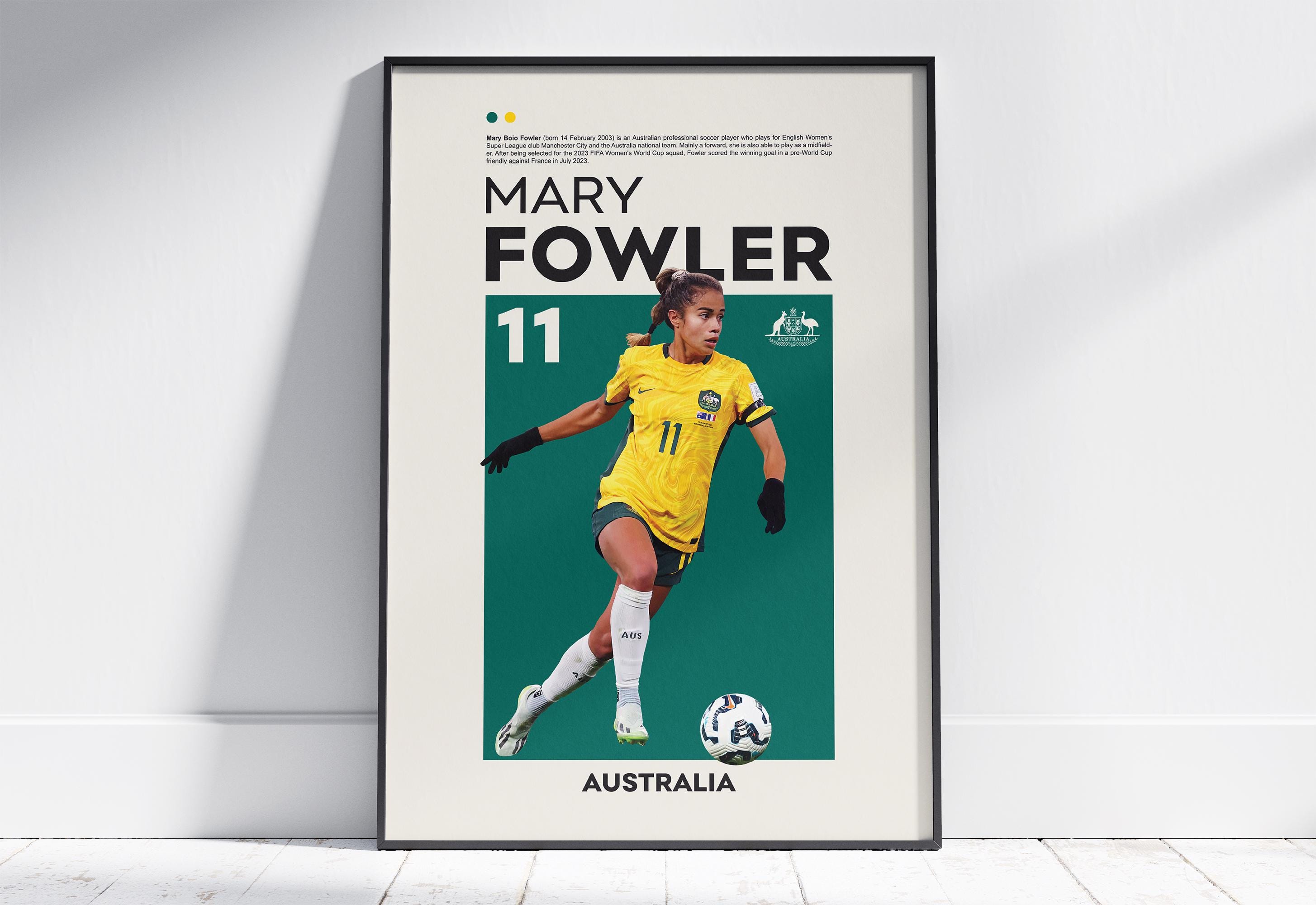 Matildas Poster Gift Set of 4 Bundle, Australia Women's Soccer Team ...
