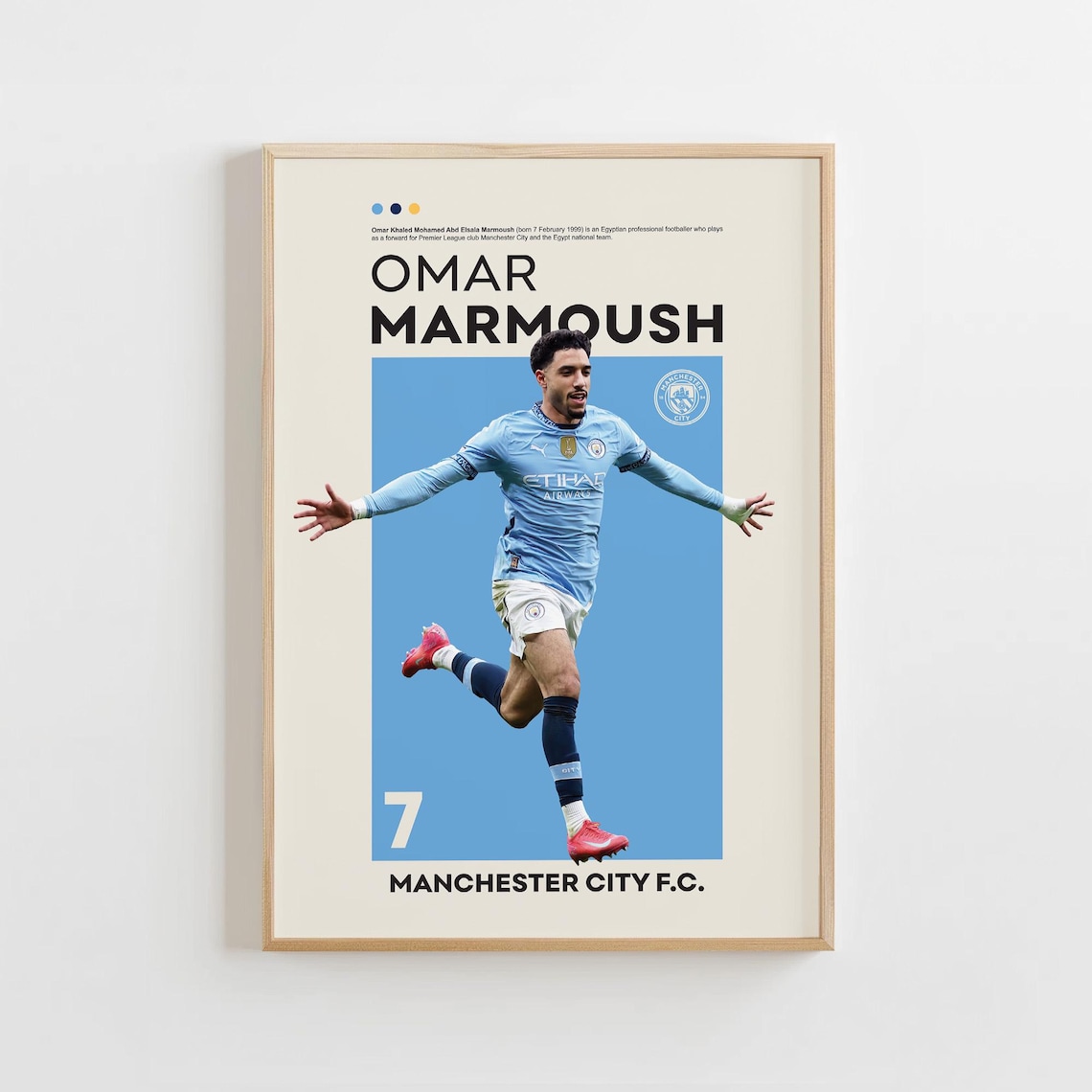 Manchester City Poster Gift Set of 4 Bundle, Manchester City Poster Set ...