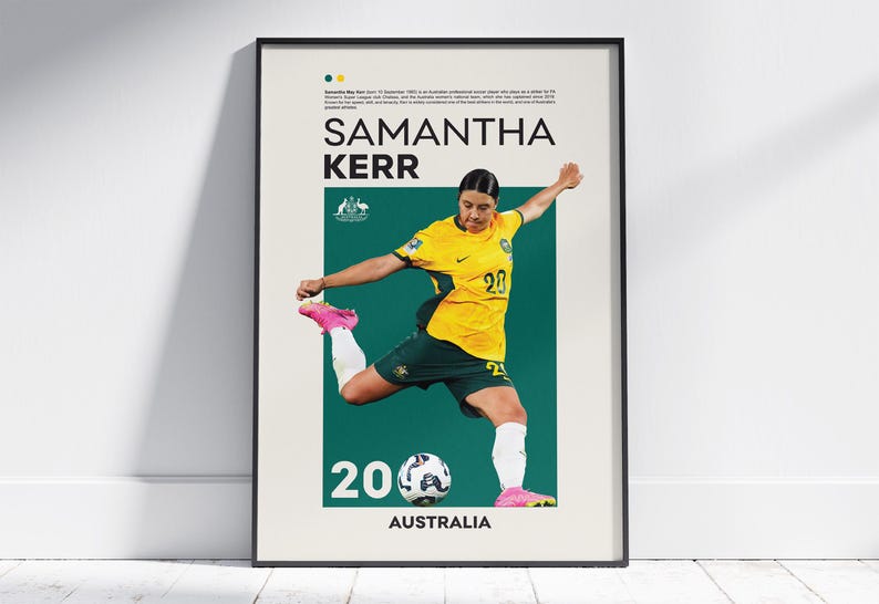 Matildas Poster Gift Set of 4 Bundle, Australia Women's Soccer Team ...