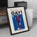 Gavi Poster, Barcelona Poster, Gavi Print Art, Gift Poster, Spanish ...
