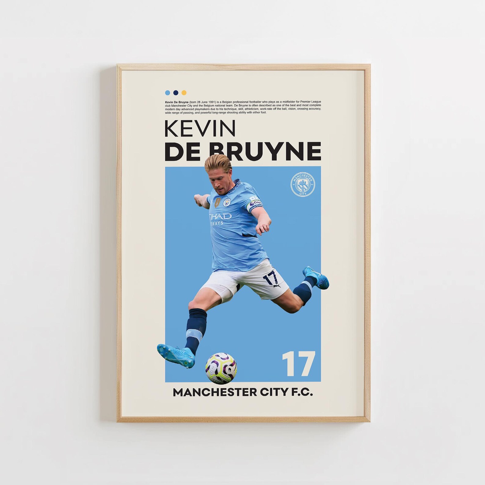 Manchester City Poster Gift Set of 4 Bundle, Manchester City Poster Set ...