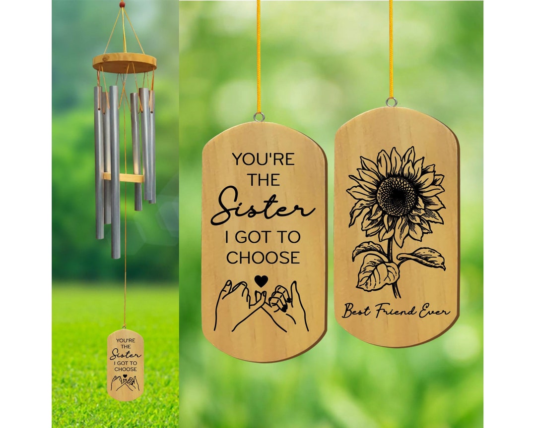 Bestie Wind Chime, Best Friend Gift, Birthday Gift for Women ...