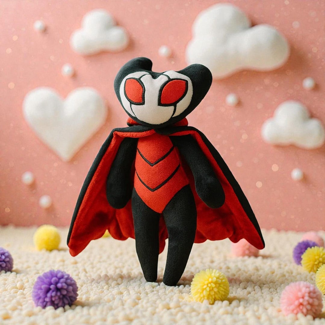 Hollow Knight Silksong Grimm Plush Doll, Dark Gothic Game Character Toy ...