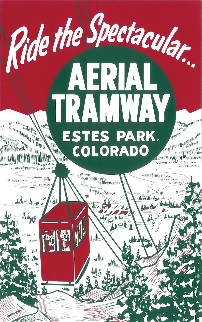 Estes Park Aerial Tramway Poster - Etsy