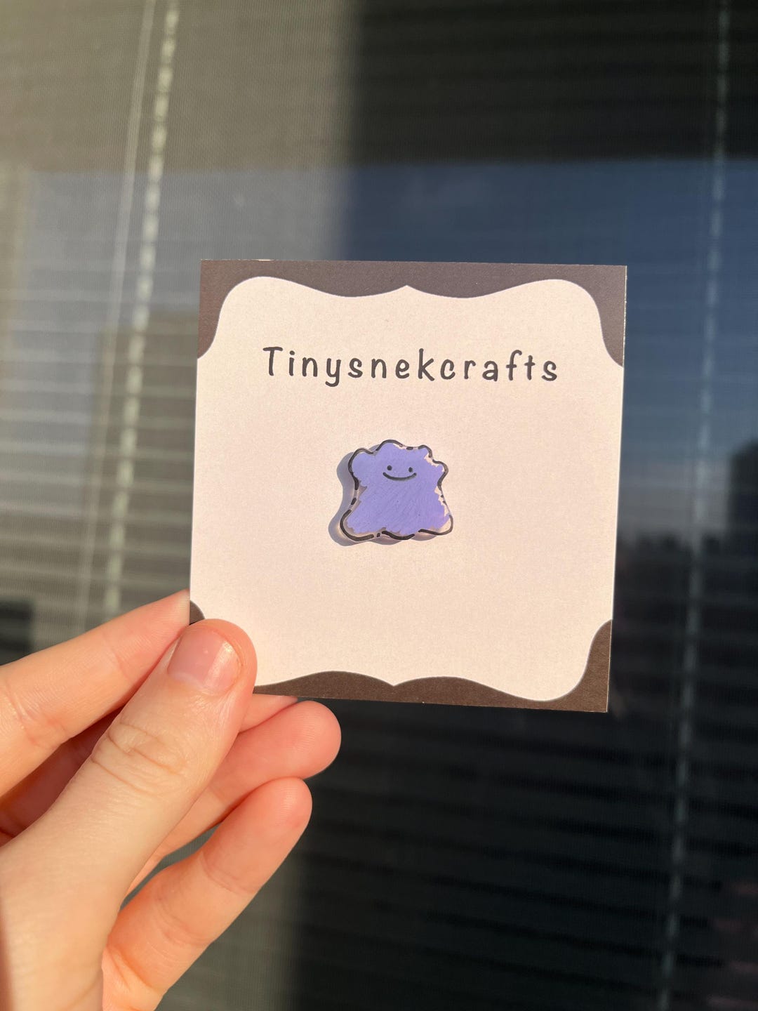 Ditto Pin | Pokémon Inspired Badge | Decoration for Your Bag | Stocking ...