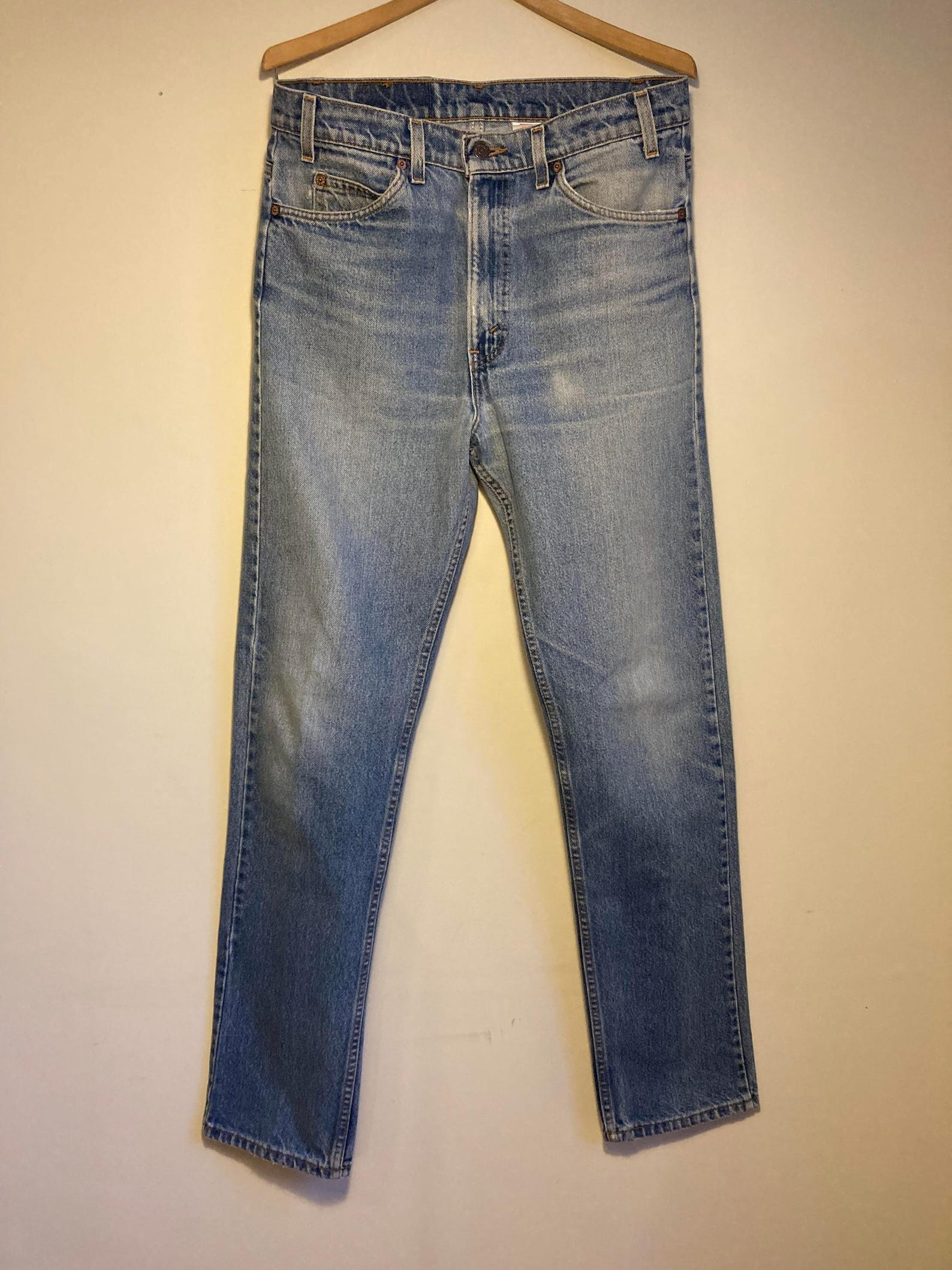 90s Levi's 505 Made in USA W34 L34 Orange Tab - Etsy