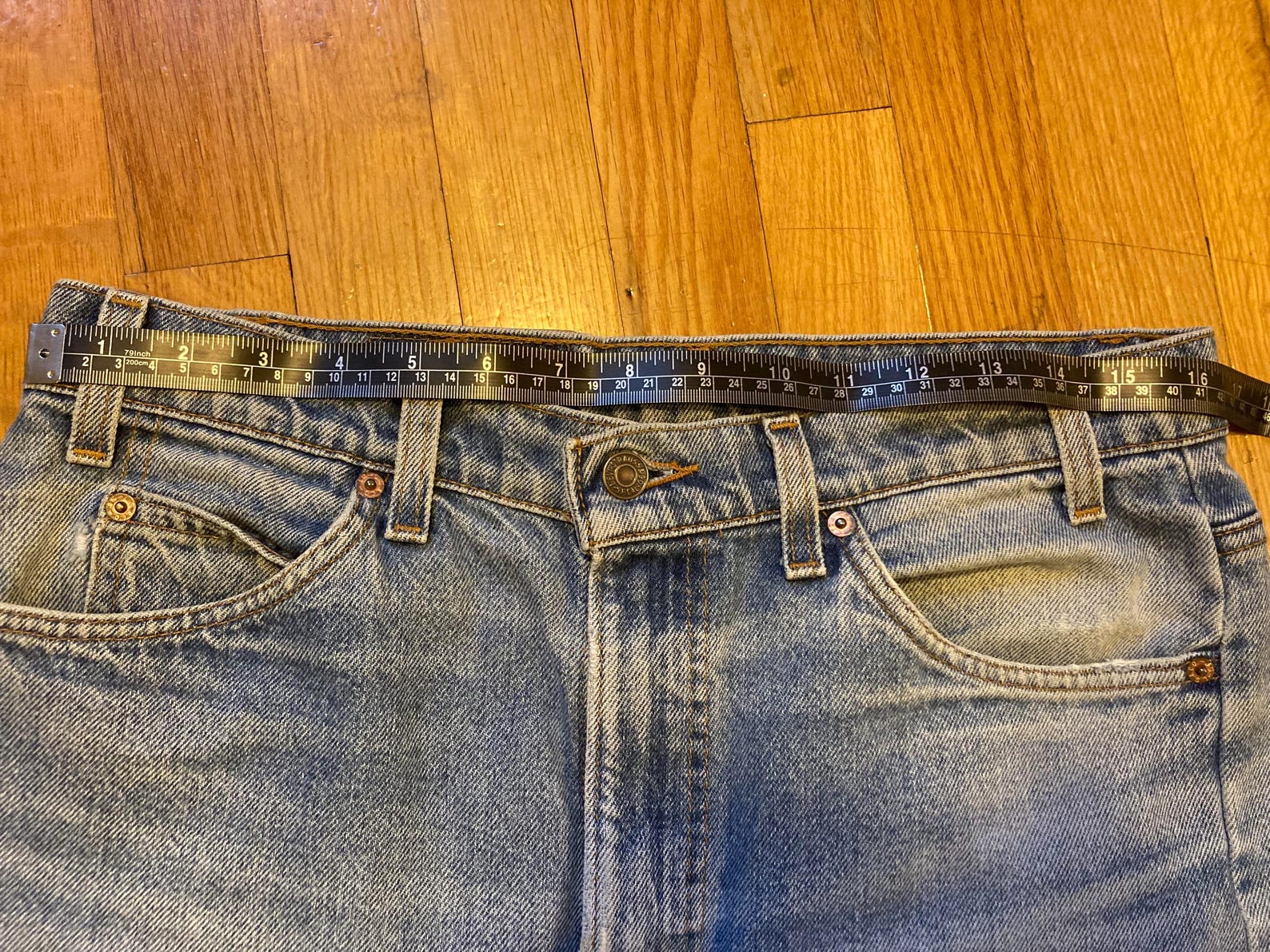 90s Levi's 505 Made in USA W34 L34 Orange Tab - Etsy