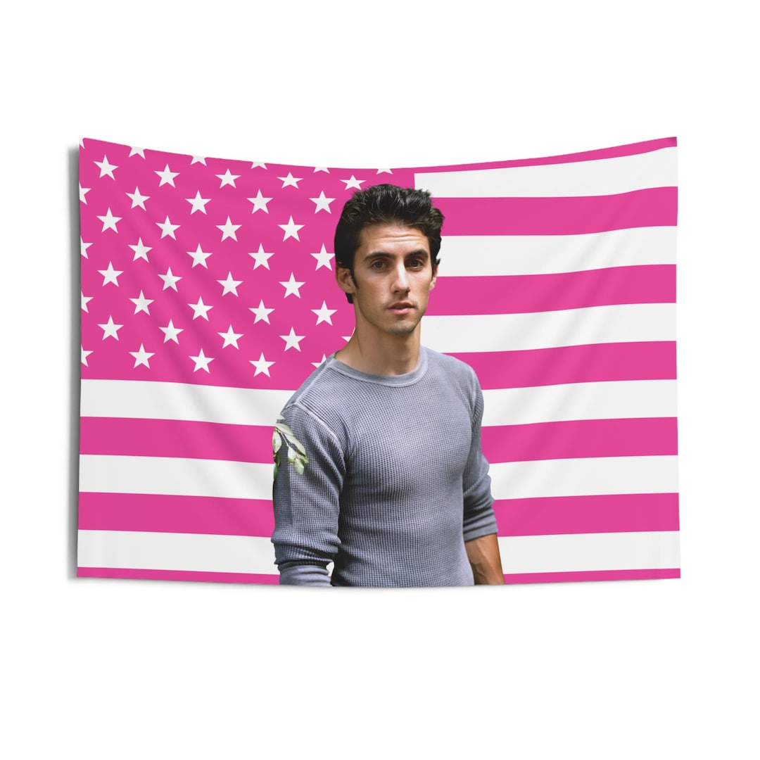 Jess Mariano Tapestries, Jess Mariano Pink Flag, Milo Ventimiglia as ...