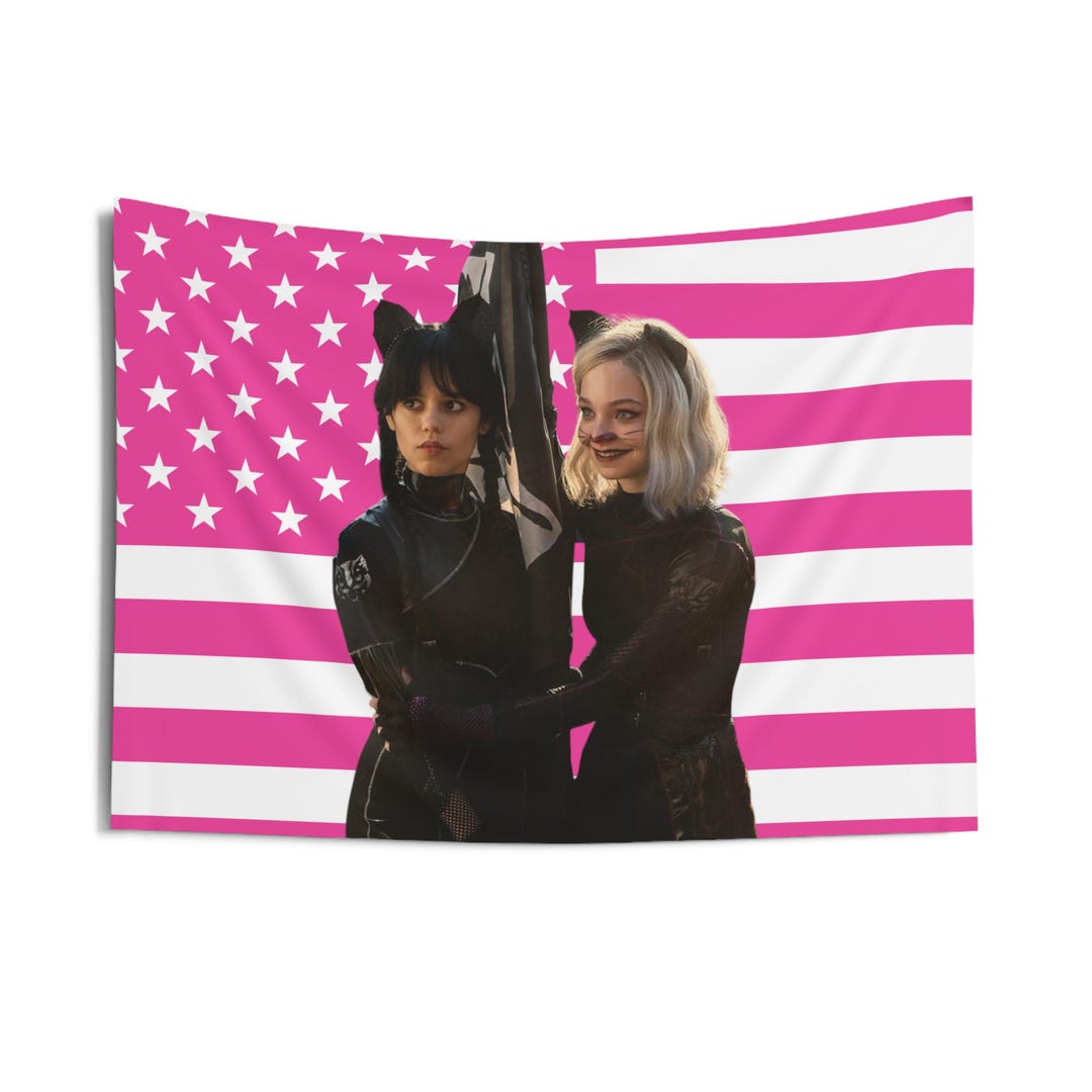 Jenna Ortega and Emma Myers Feline-inspired Costumes Tapestries, Jenna ...