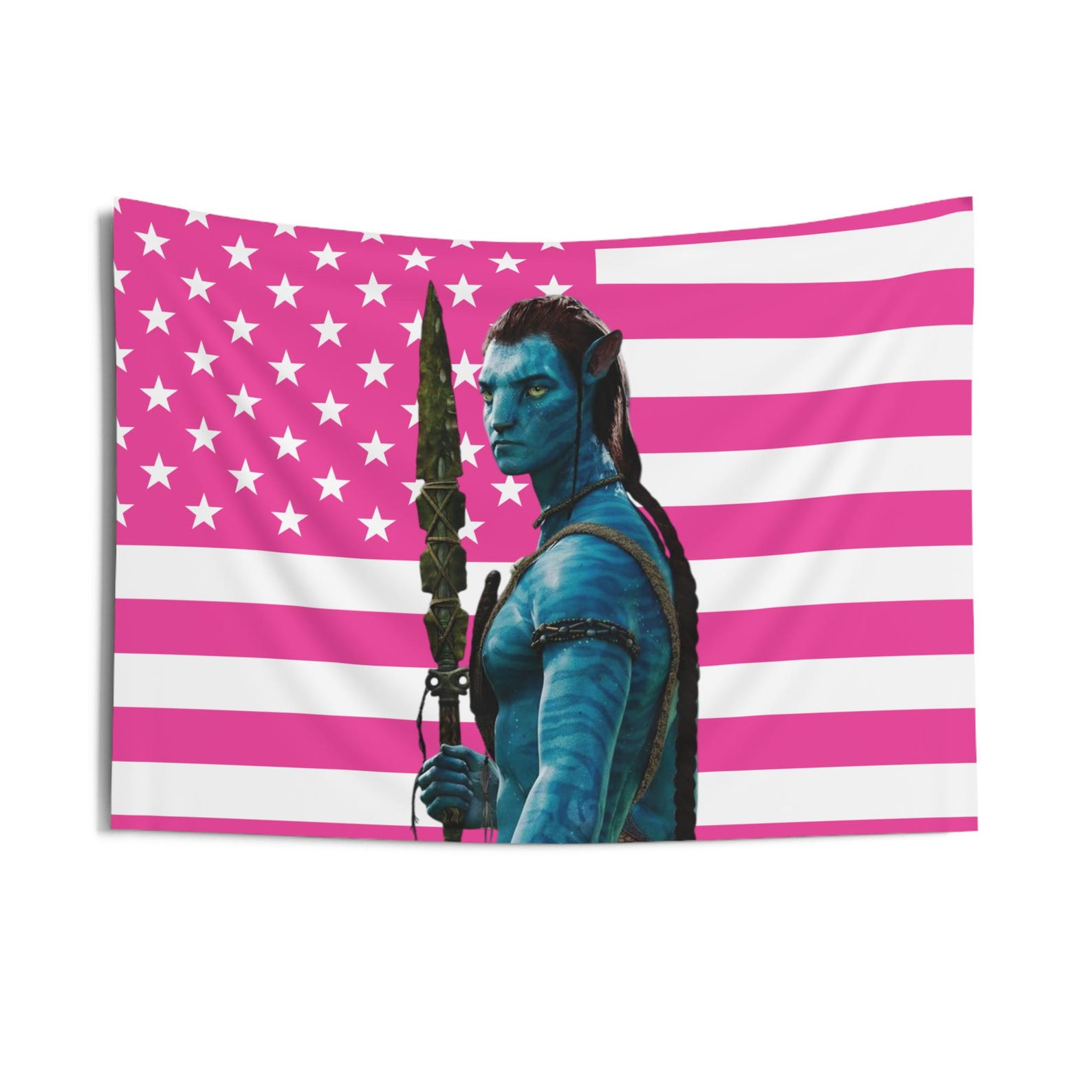 Jake Sully Tapestries, Jake Sully Pink Flag, Jake Sully Avatar Indoor ...