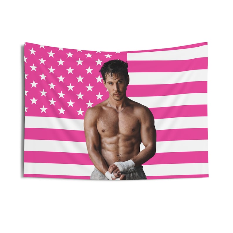 Austin Butler Shirtless Tapestries, Austin Butler Pink Flag, Austin ...