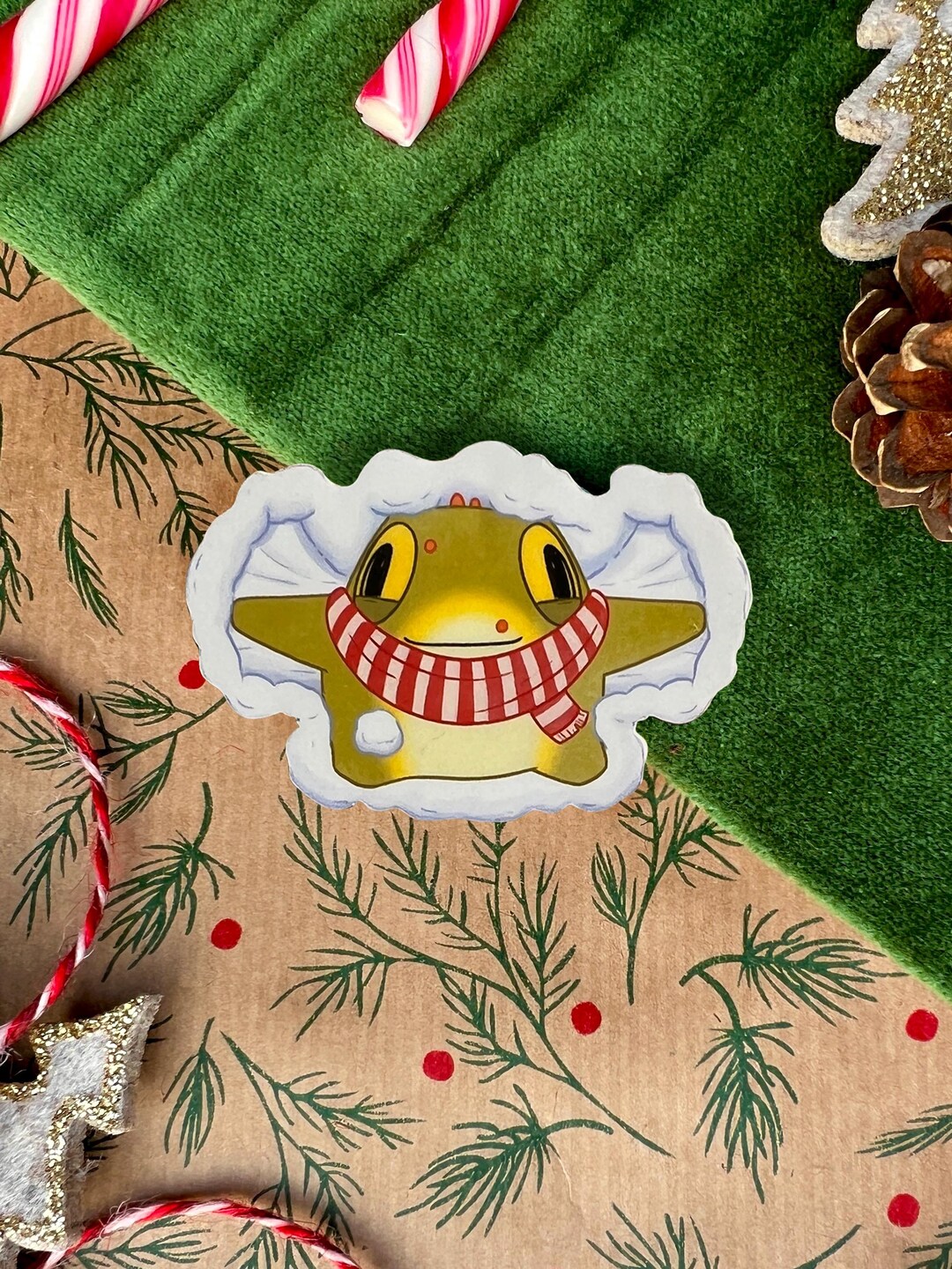 Snow Toad Sticker - Etsy