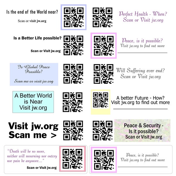 Jw Qr Code - Etsy UK