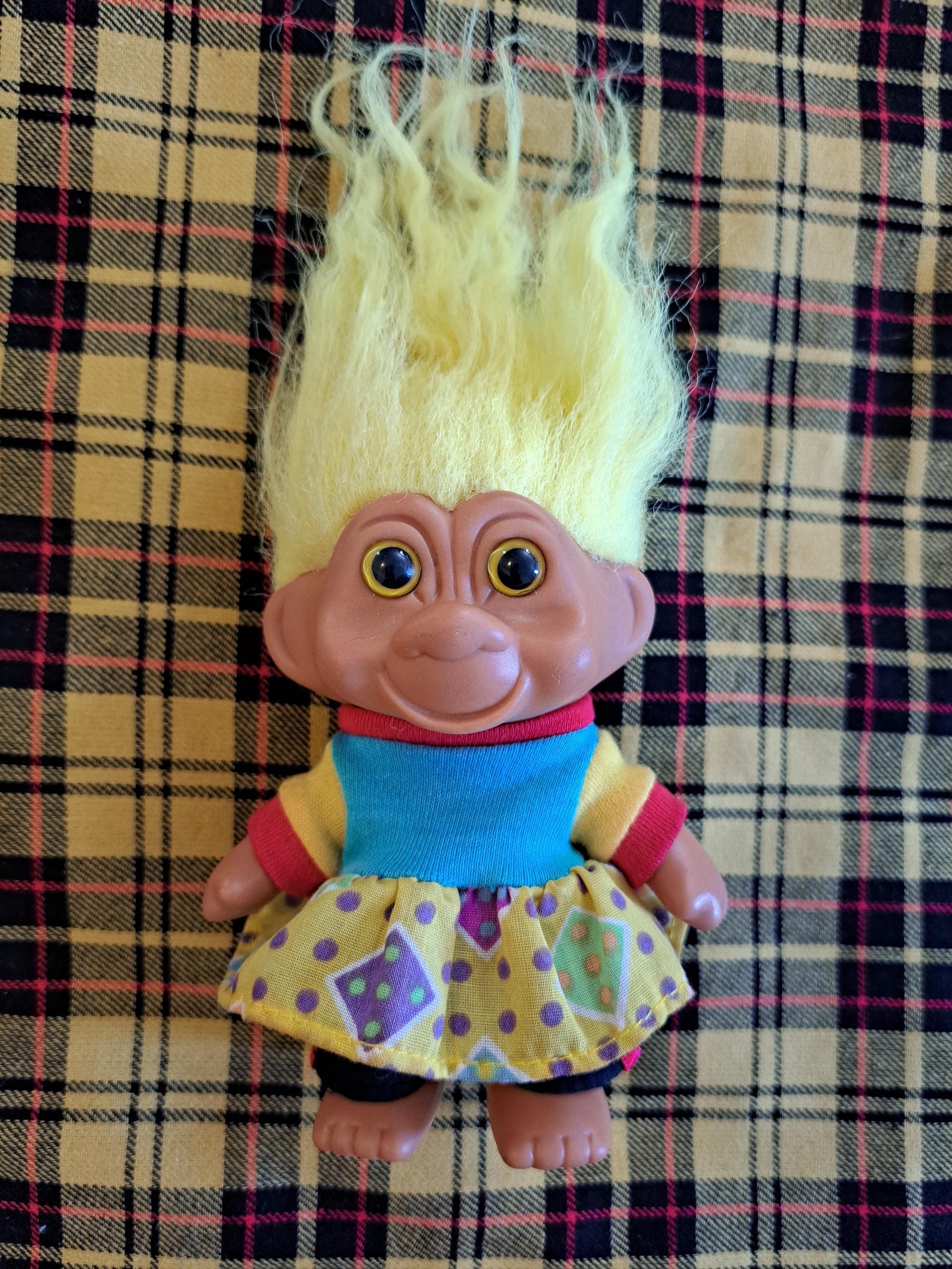 Vintage Trolls Doll, Yellow Hair - Etsy