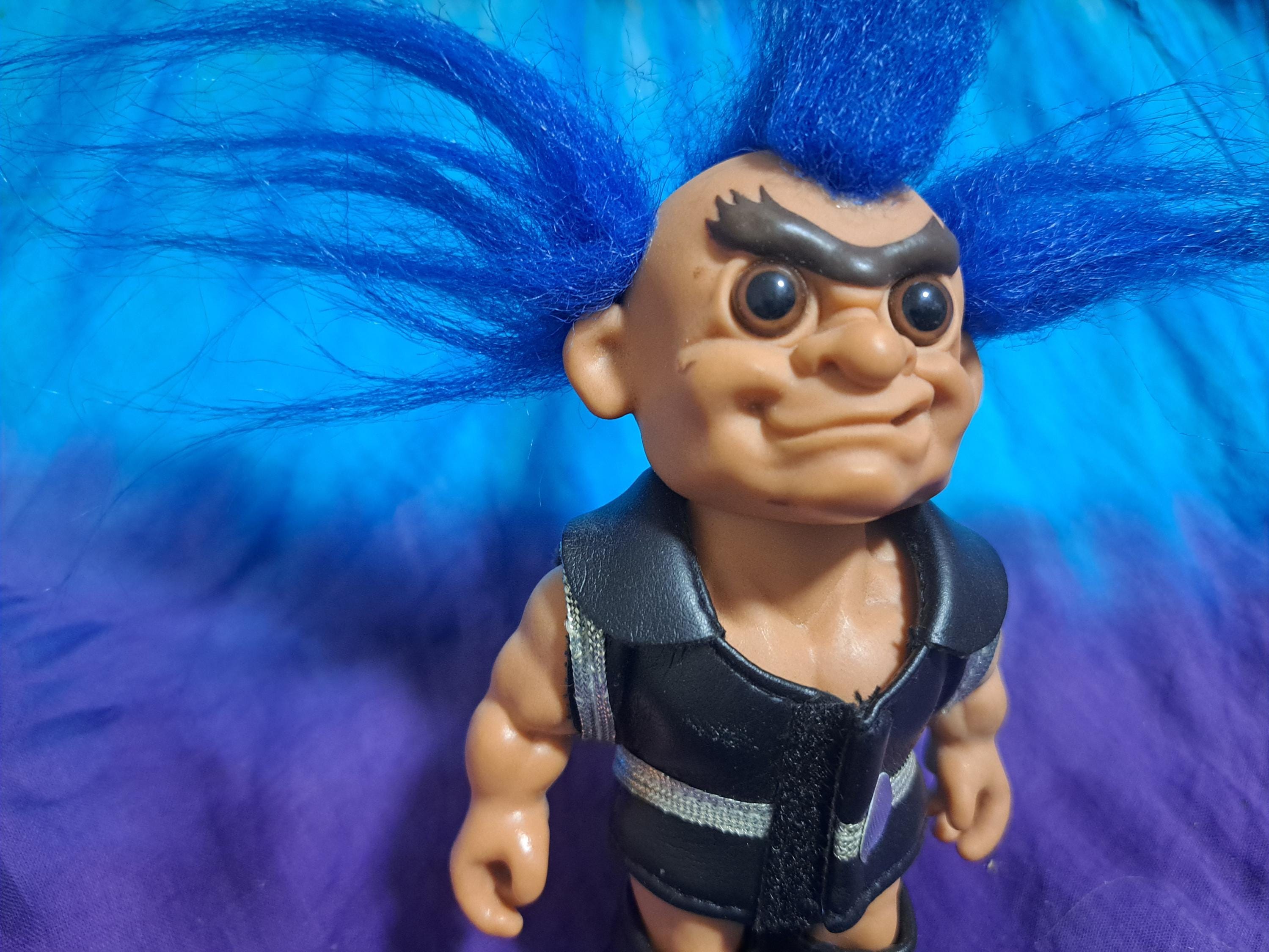 Vintage Doomslayers Zorga Trolls Figure, 80s, 5", Blue Mohawk - Etsy