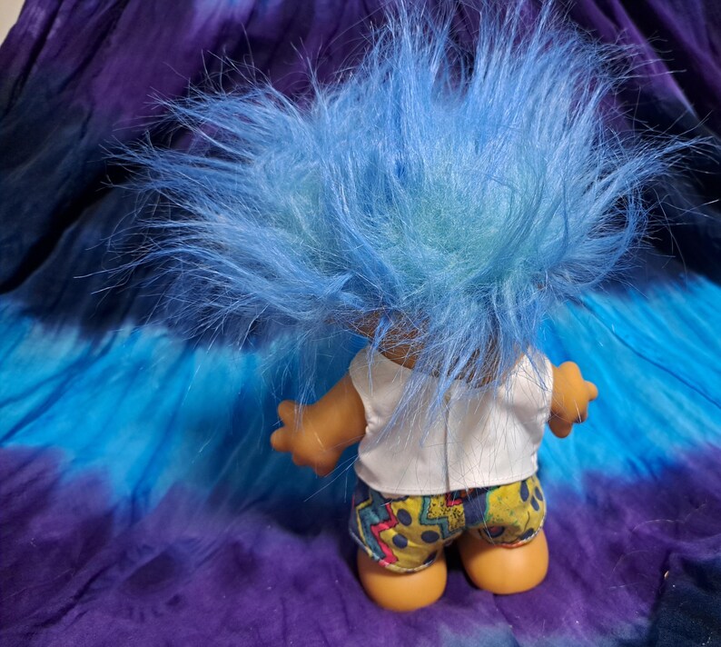 Vintage Trolls Cool Grad Doll, Blue Hair, Graduation - Etsy