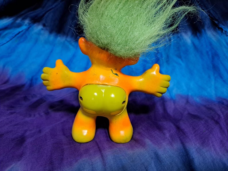 Vintage Land of the Trolls Figure, 80s, Orange - Etsy