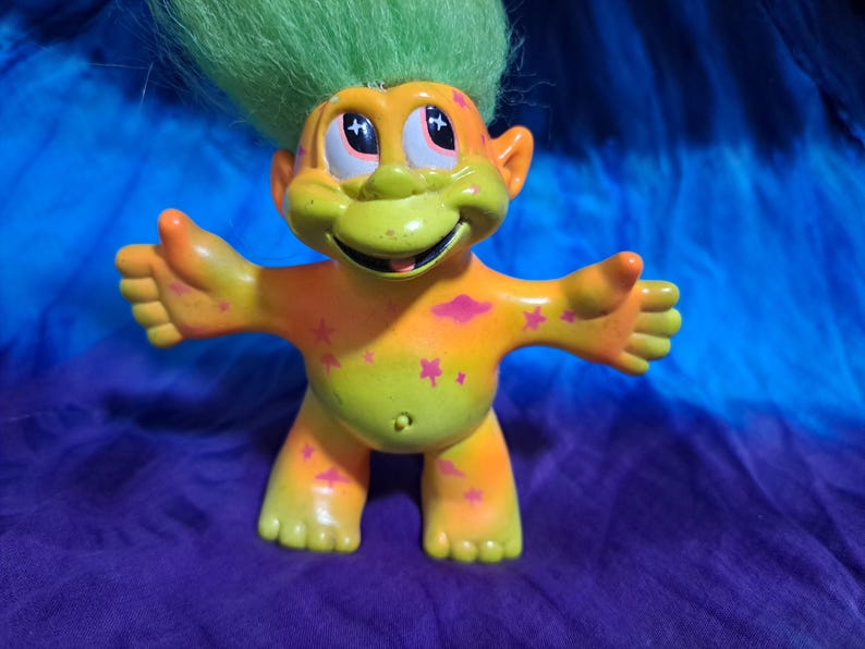 Vintage Land of the Trolls Figure, 80s, Orange - Etsy