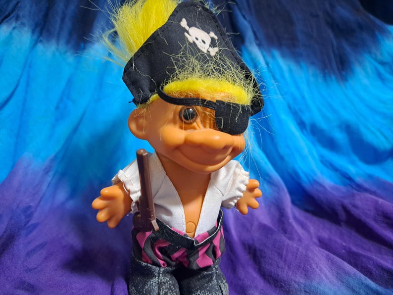 Vintag Pirate Trolls Doll, 80s - Etsy