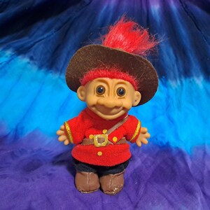 Vintage Canadian Mountie Trolls Doll, 80s, Orange - Etsy