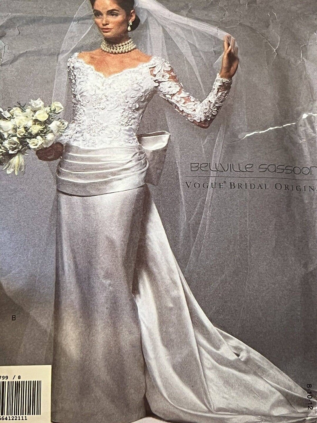 Vtg Vogue 90s Sewing Pattern 2799 Wedding Dress Sz 8-10-12 - Etsy