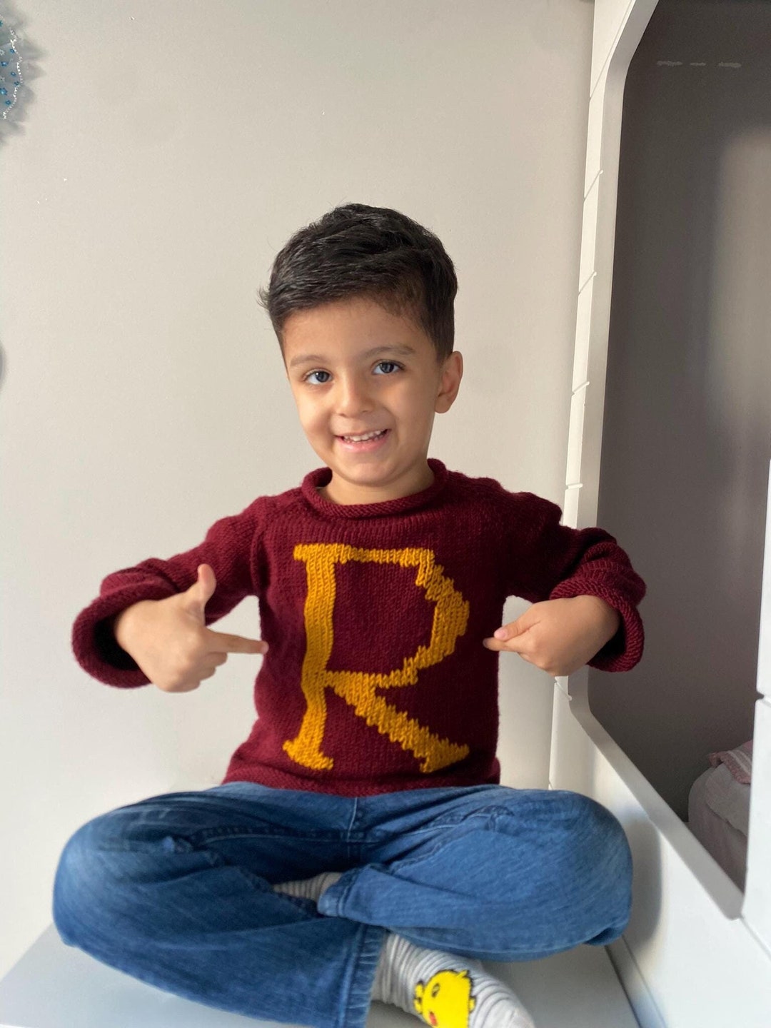 Custom Monogram Weasley Sweater Handcrafted Molly Weasley Inspired ...