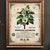 Vintage Style Red List Botanical Poster Extinct Plant Printable Art ...