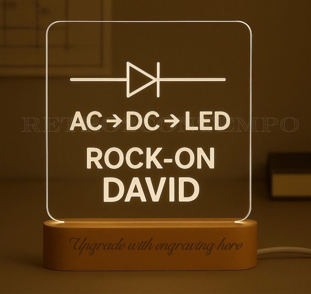Personalized Gift for Engineers and Rock Music Fans - Ambient Light - Etsy